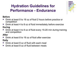 Eating for Performance (Nutrition for Runners) | PPT
