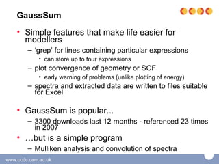 Making the most of a QM calculation | PPT