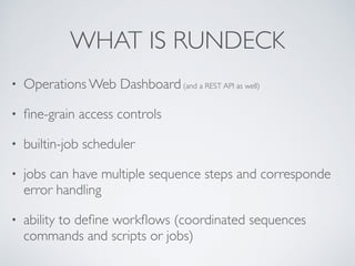 Rundeck: The missing tool | PPT