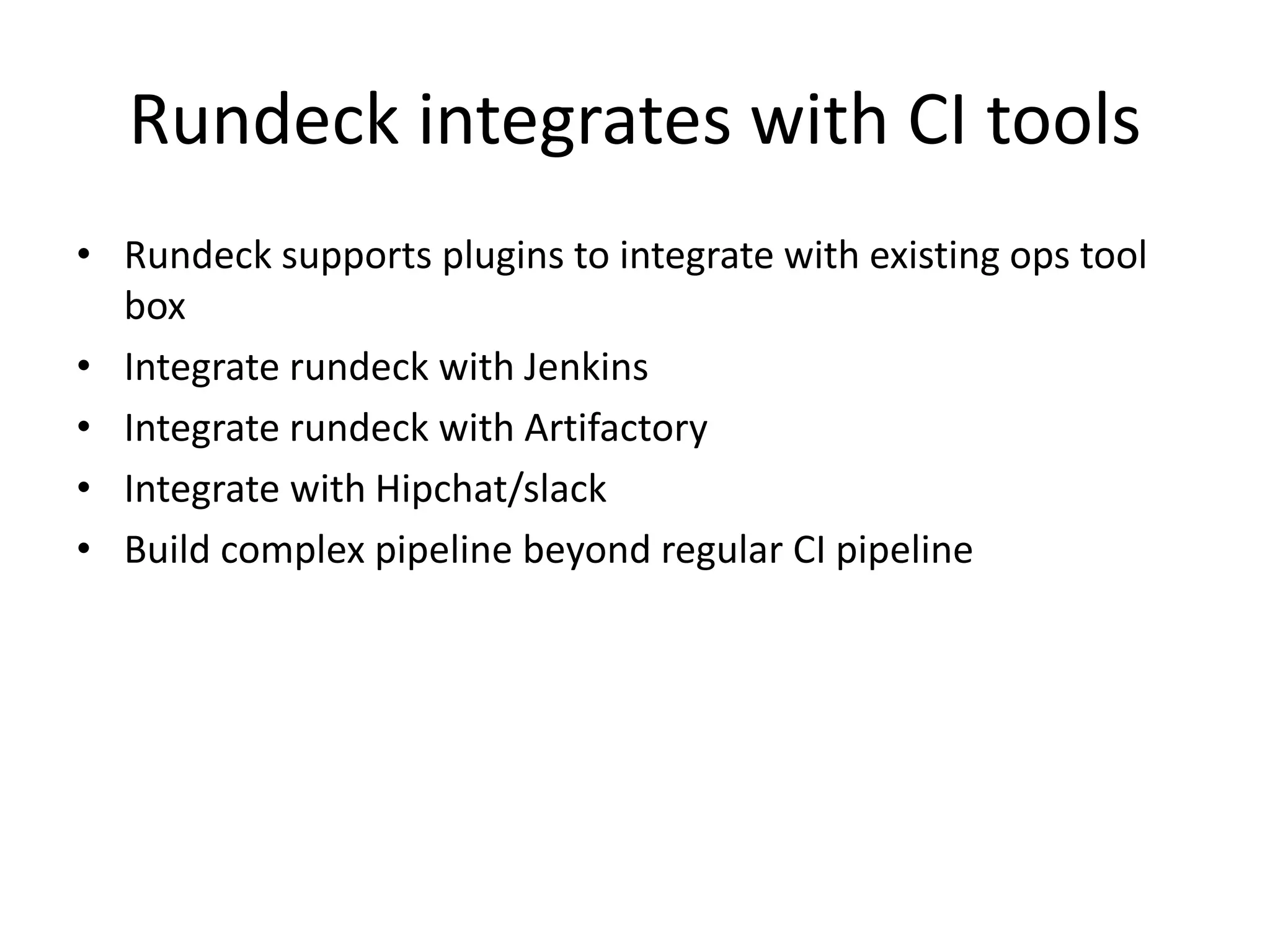 One Click Deploys using Rundeck | PPT