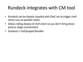 One Click Deploys using Rundeck | PPT