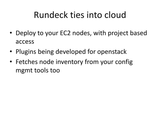 One Click Deploys using Rundeck | PPT