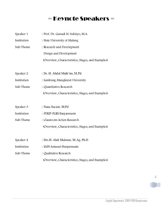 Rundown acara seminar nasional