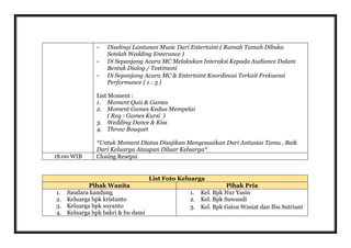 Contoh Teks Master of Ceremony dan Rundown | PPT