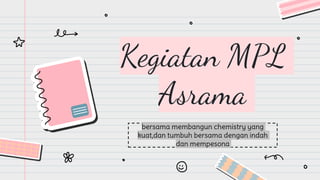 RUNDOWN MPL ASRAMA SMP TASHAFI awal tahun ajaran.pptx