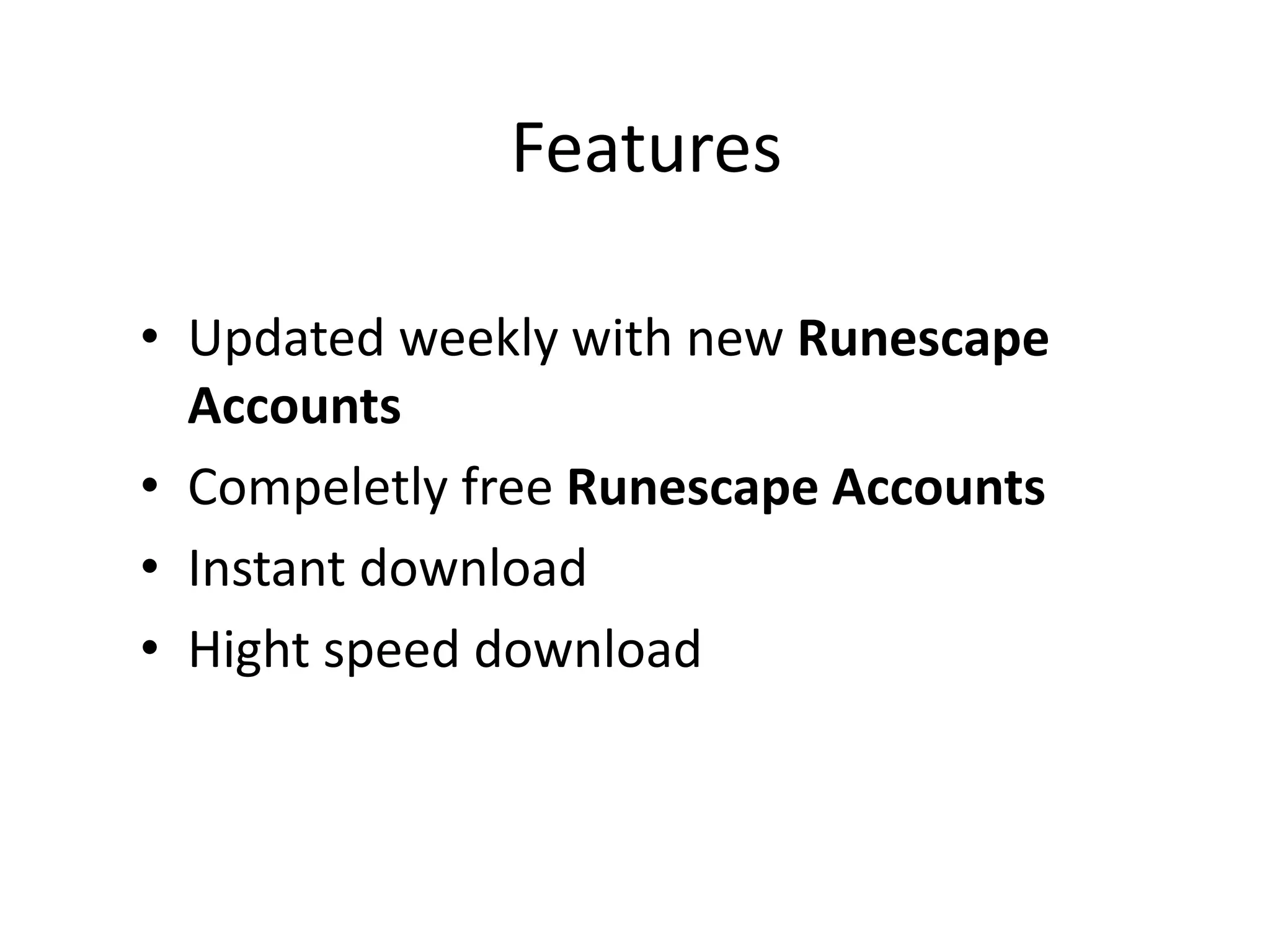 Runescape Accounts | PPTX