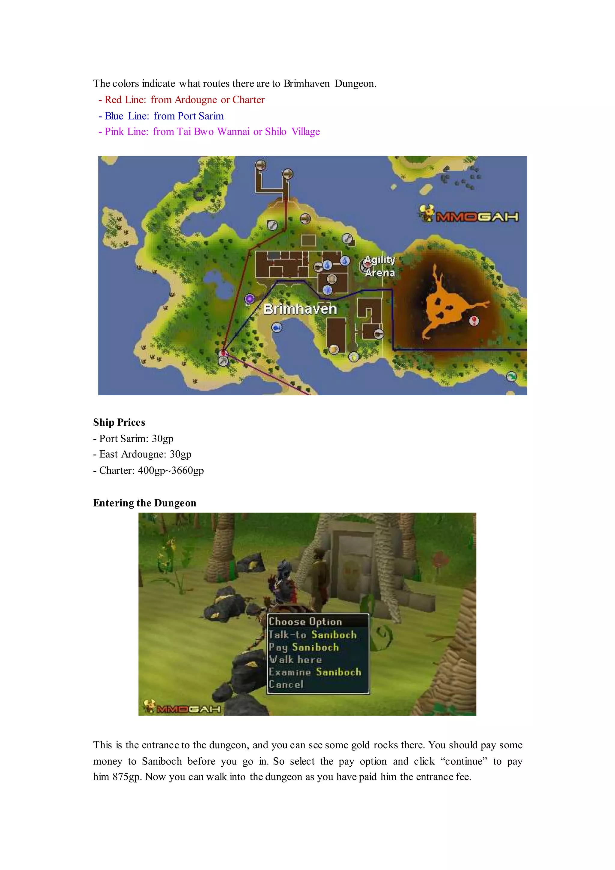RuneScape Guide: Brimhaven Dungeon Guide | PDF