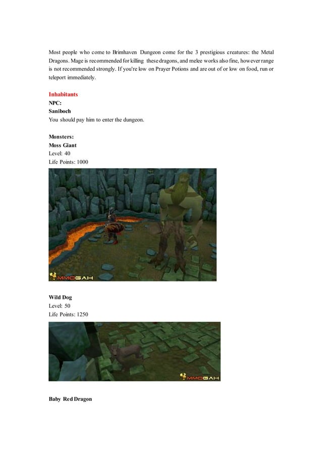 RuneScape Guide: Brimhaven Dungeon Guide | PDF