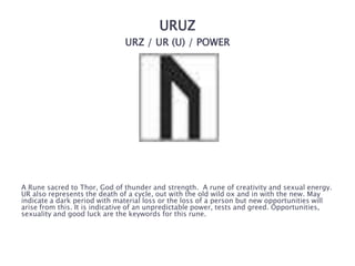 Runes cards power point | PPTX