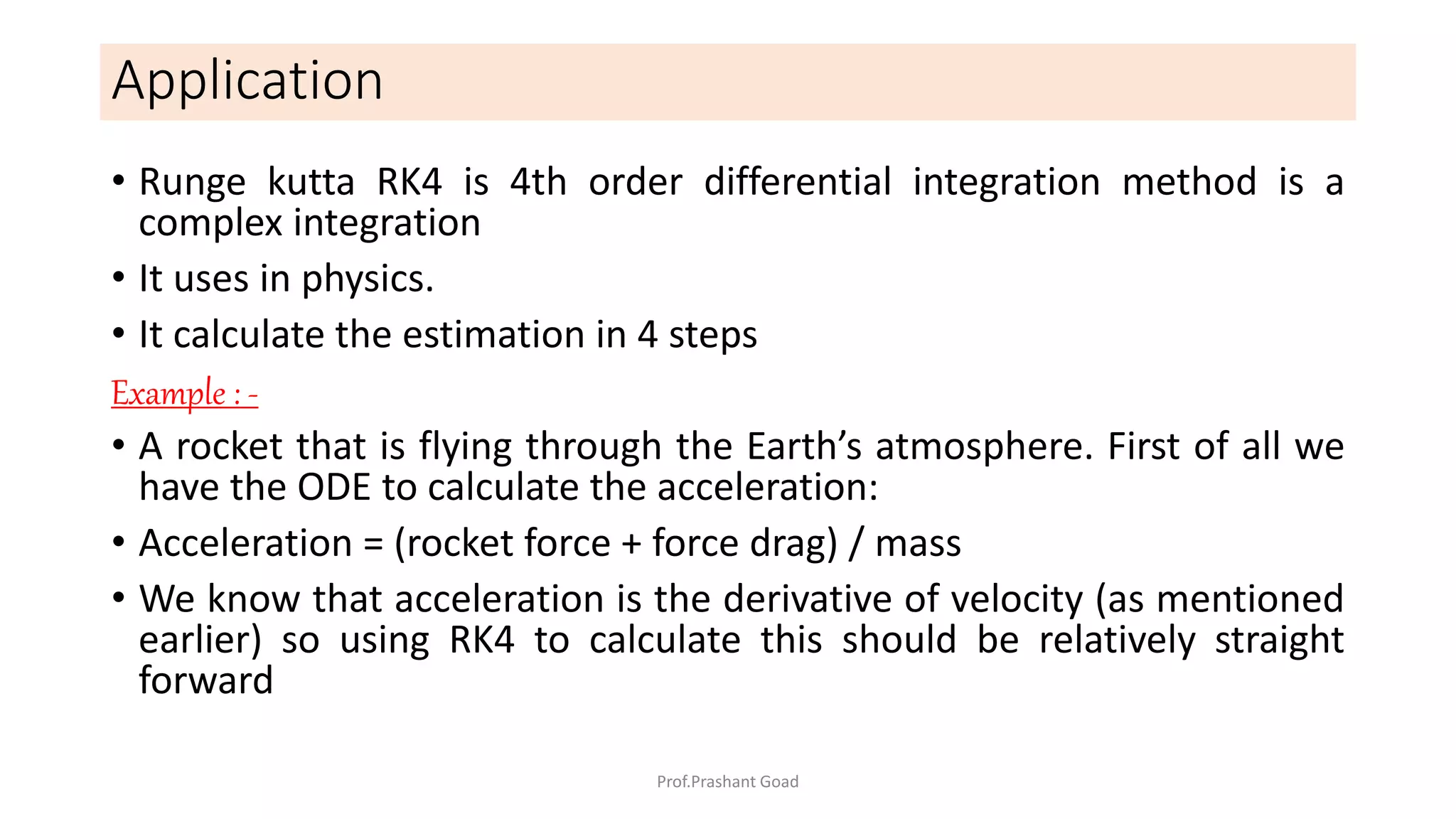 Runge kutta method -by Prof.Prashant Goad(R.C.Patel Institute of Technology,Shirpur) | PPTX ...