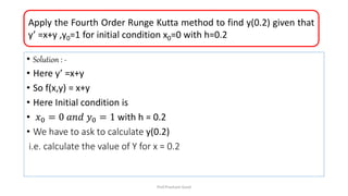 Runge kutta method -by Prof.Prashant Goad(R.C.Patel Institute of Technology,Shirpur) | PPTX ...