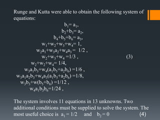 Runge Kurta method of order Four and Six | PPTX