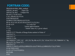 Runge kurta method of order Four and Six | PPTX