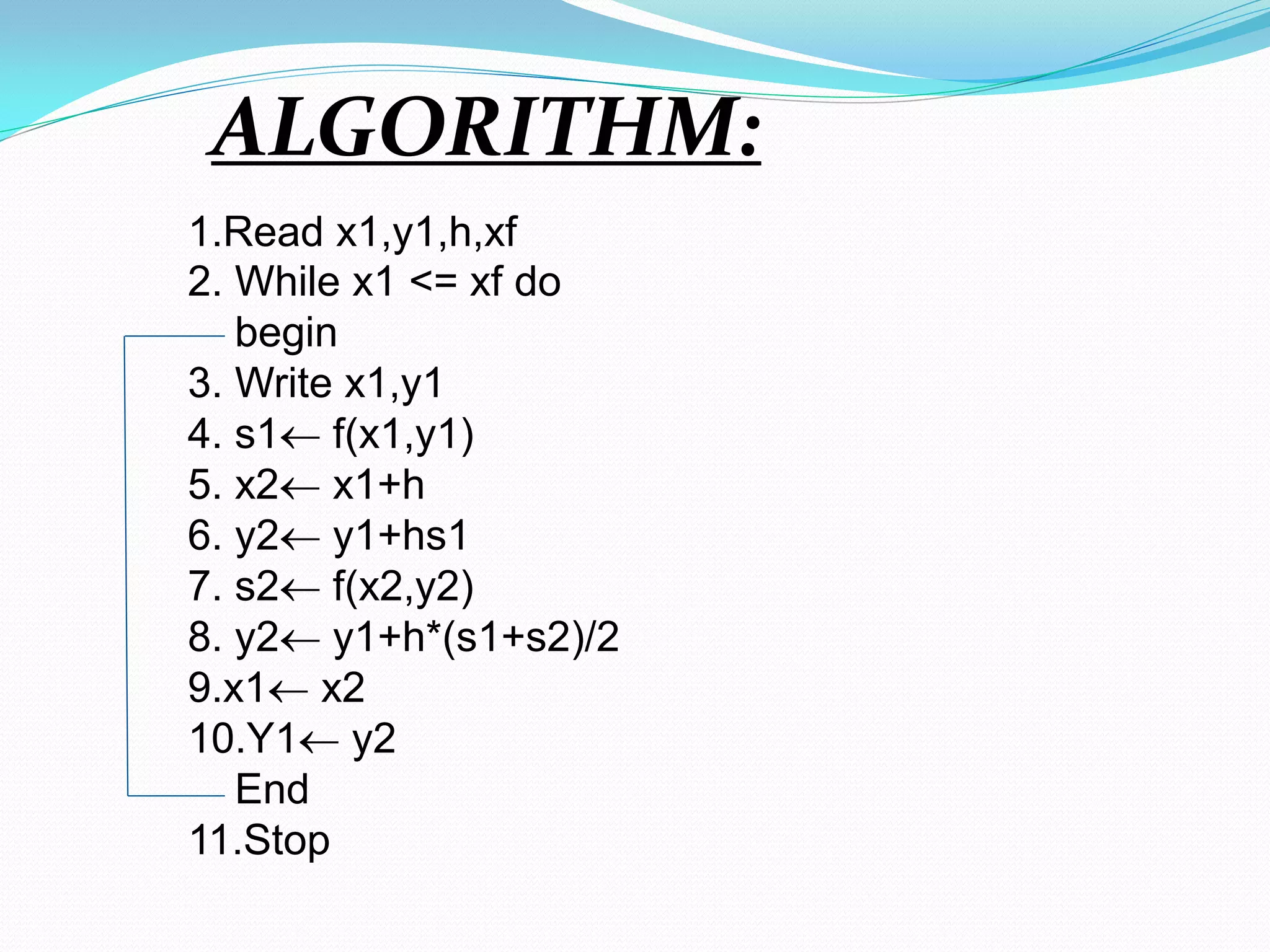 Runge kutta 2nd Order | PDF