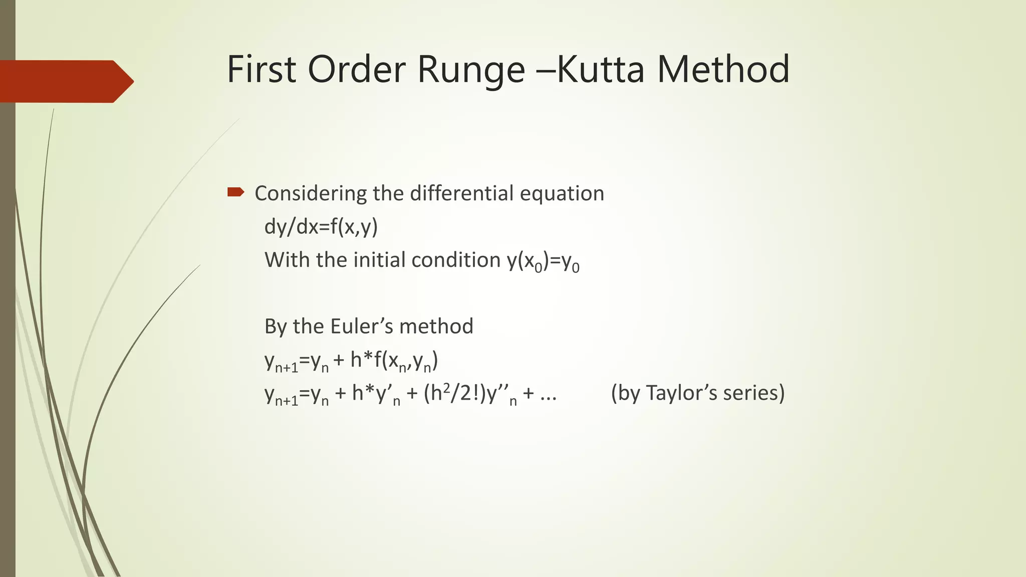 Runge Kutta Method | PPTX