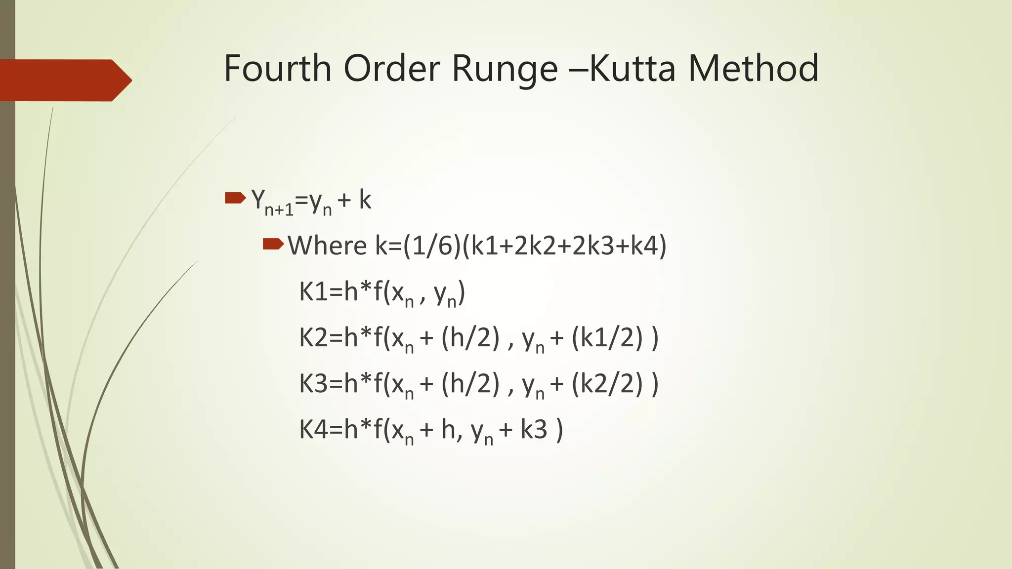 Runge Kutta Method | PPTX