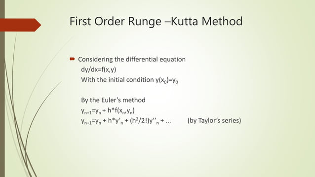 Runge Kutta Method | PPTX