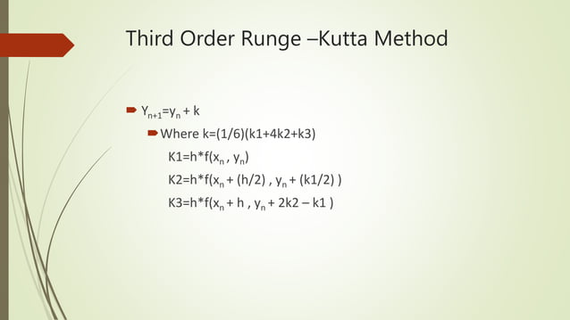 Runge Kutta Method | PPTX