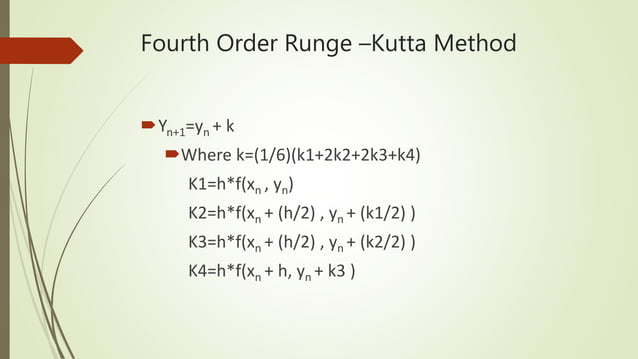 Runge Kutta Method | PPTX