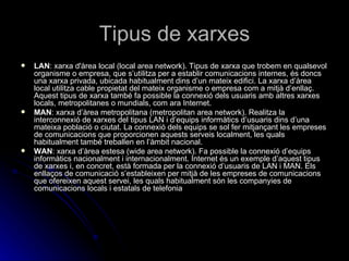 Tipus de xarxes | PPT