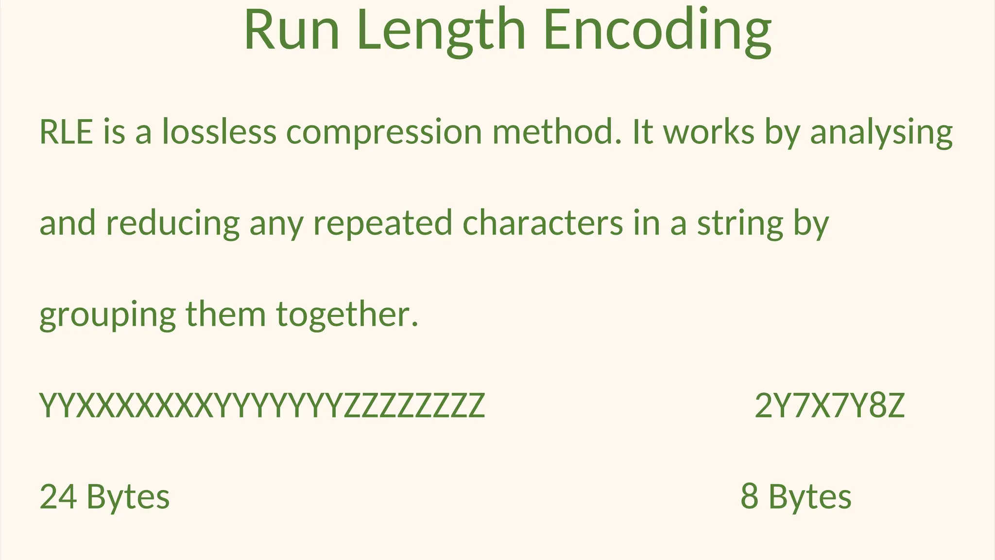 Run Length Encoding The effects of Technology on environment .ppt