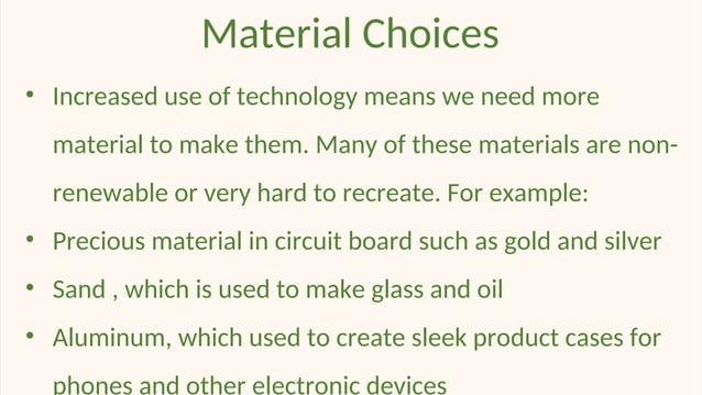 Run Length Encoding The effects of Technology on environment .ppt