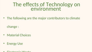 Run Length Encoding The effects of Technology on environment .ppt