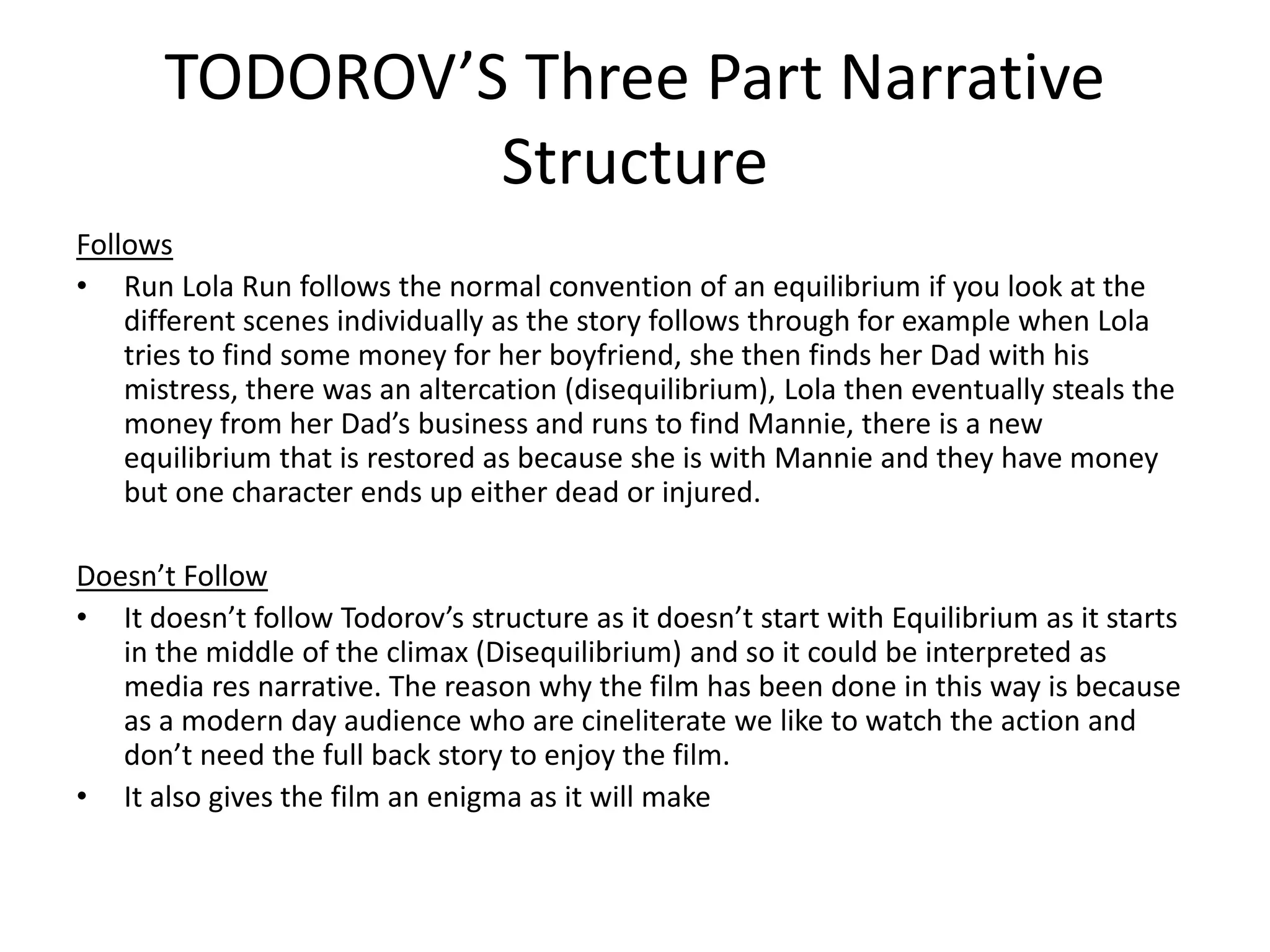 Run lola run presentation | PPTX