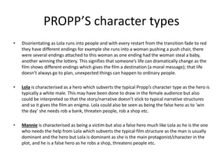 Run lola run presentation | PPTX