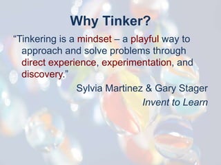 Run, Marble, Run! A Tinkering Experience | PPTX