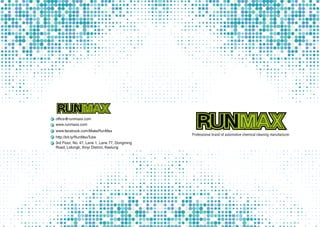 RUNMAX Auto Chemical Cleaner Catalog | PDF | Auto Type | Automotive