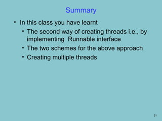 Runnable interface.34