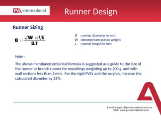 Runner & gate Design Guide.pptsssssssssssssssss | PPT