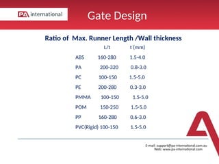 Runner & gate Design Guide.pptsssssssssssssssss | PPT