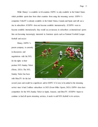 Marketing Analysis for ESPN+ | PDF