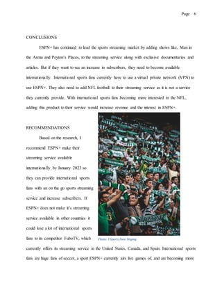 Marketing Analysis for ESPN+ | PDF