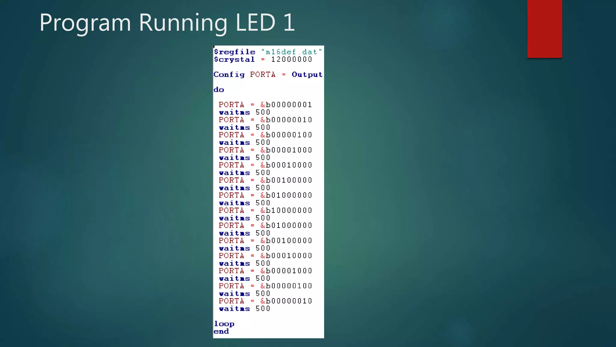 Running led | PPTX