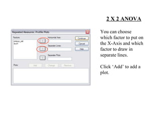 Running 2x2 ANOVA's in SPSS | PDF