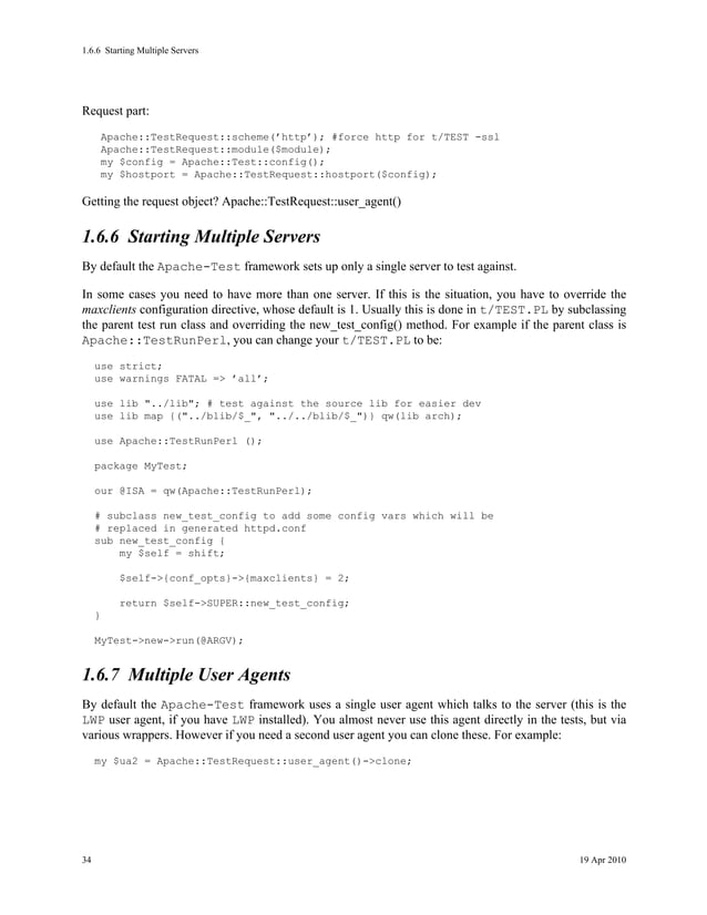 Running And Developing Tests With The Apachetest Framework Pdf