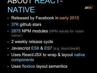 Building a Running App With react-native | PPT