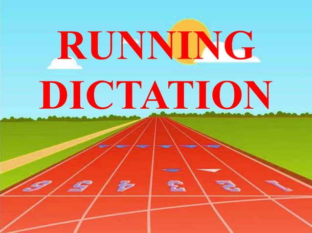 Running Dictation | PPT