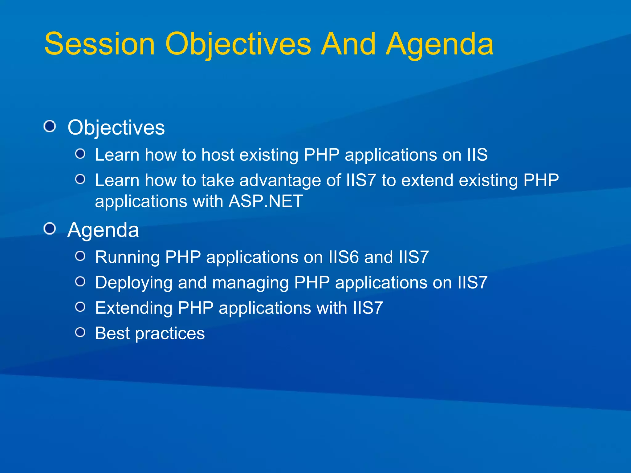 Running PHP on Windows Technical Overview | PPT