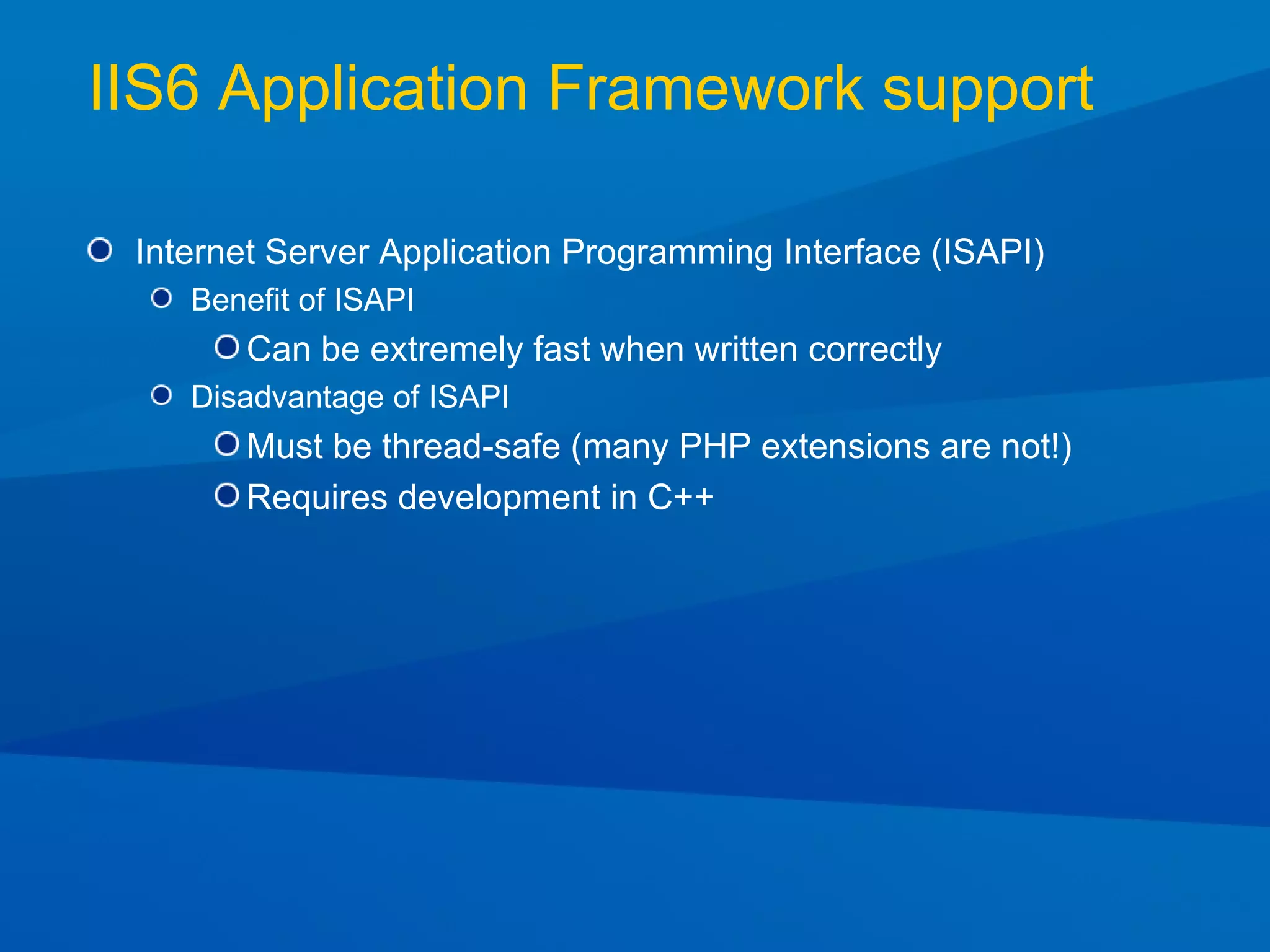 Running PHP on Windows Technical Overview | PPT