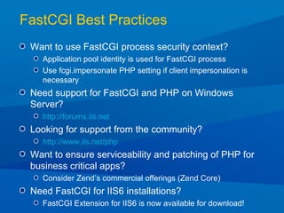 Running PHP on Windows Technical Overview | PPT