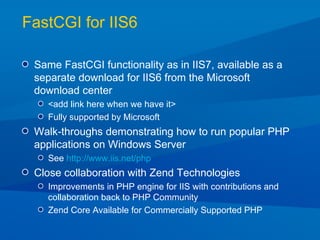 Running PHP on Windows Technical Overview | PPT