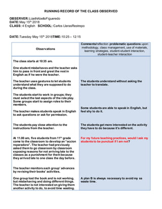 Running record-of-the-class-observed | DOCX