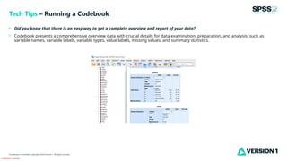Running a Codebook in IBM SPSS Statistics .pptx