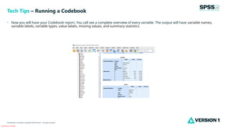 Running a Codebook in IBM SPSS Statistics .pptx