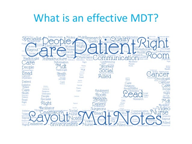 Elective care conference: running an effective MDT