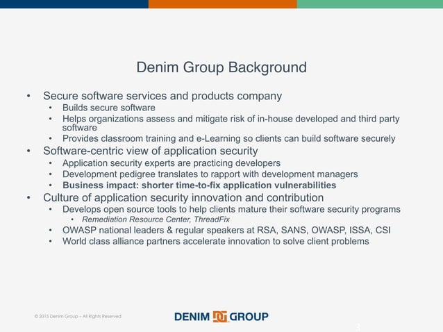 Running a Software Security Program with Open Source Tools | PPT